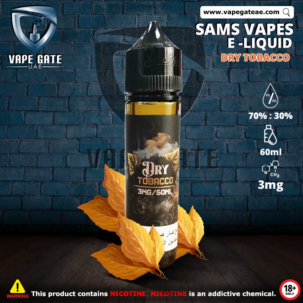 Dry Tobacco E-Liquid Sams Vapes | Best Shop Vape In Dubai | Vape ...